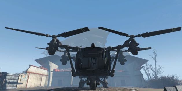 Fallout 4 mod gives you a movable home base built inside a Vertibird ...