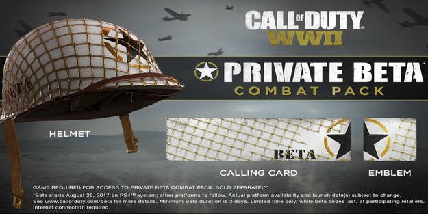 If you take part in CoD: WW2 beta, in the final version you will get ...