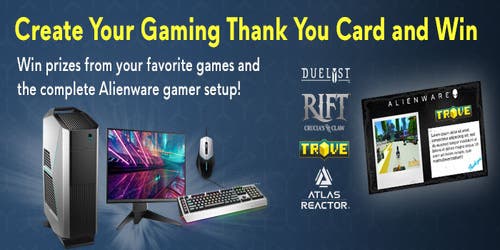 Thank You Card Contest Winners | Alienware Arena