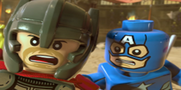 Marvel super heroes again are pieced together from the LEGO bricks to ...