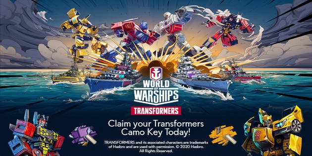 World of Warships Transformers Camo Key Giveaway | Alienware Arena