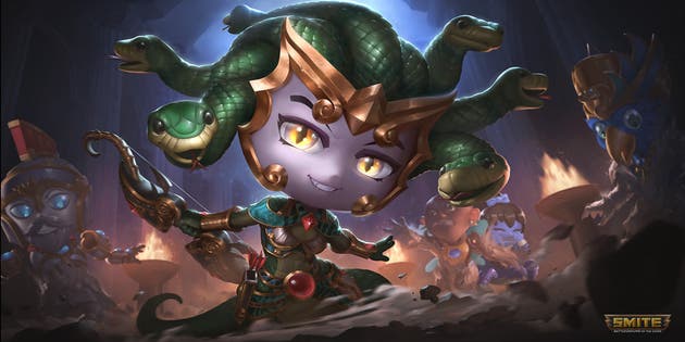SMITE Snakey Chibi Medusa Skin Key Giveaway | Alienware Arena