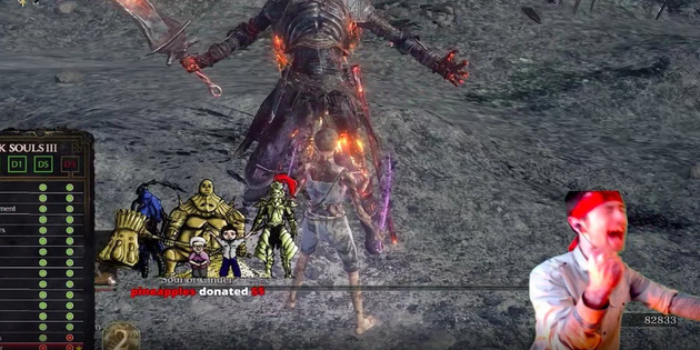 Streamer finishes Dark Souls 1+2+3+Demons Souls+Bloodborne back to back ...